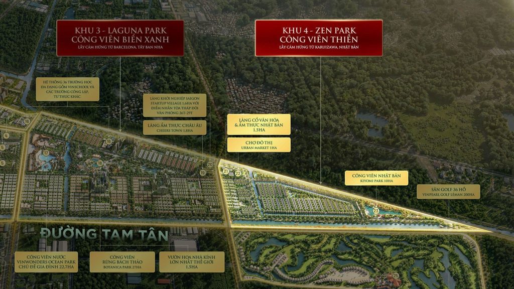 Phân khu Zen Park - Vinhomes Hóc Môn